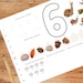 Nature Number Mats 1–10 Printable | Montessori Math | Waldorf Preschool ...