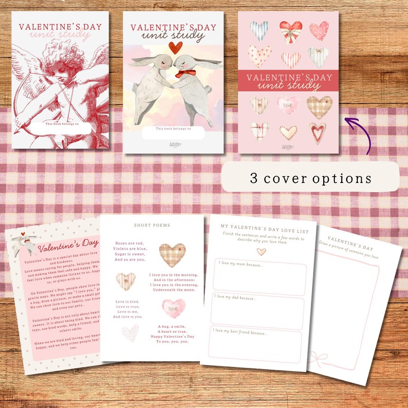 Valentine’s Day Unit Study, Homeschool Printable Preschool Activities ...