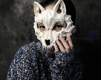 Bone Wolf Mask Samurai - Etsy