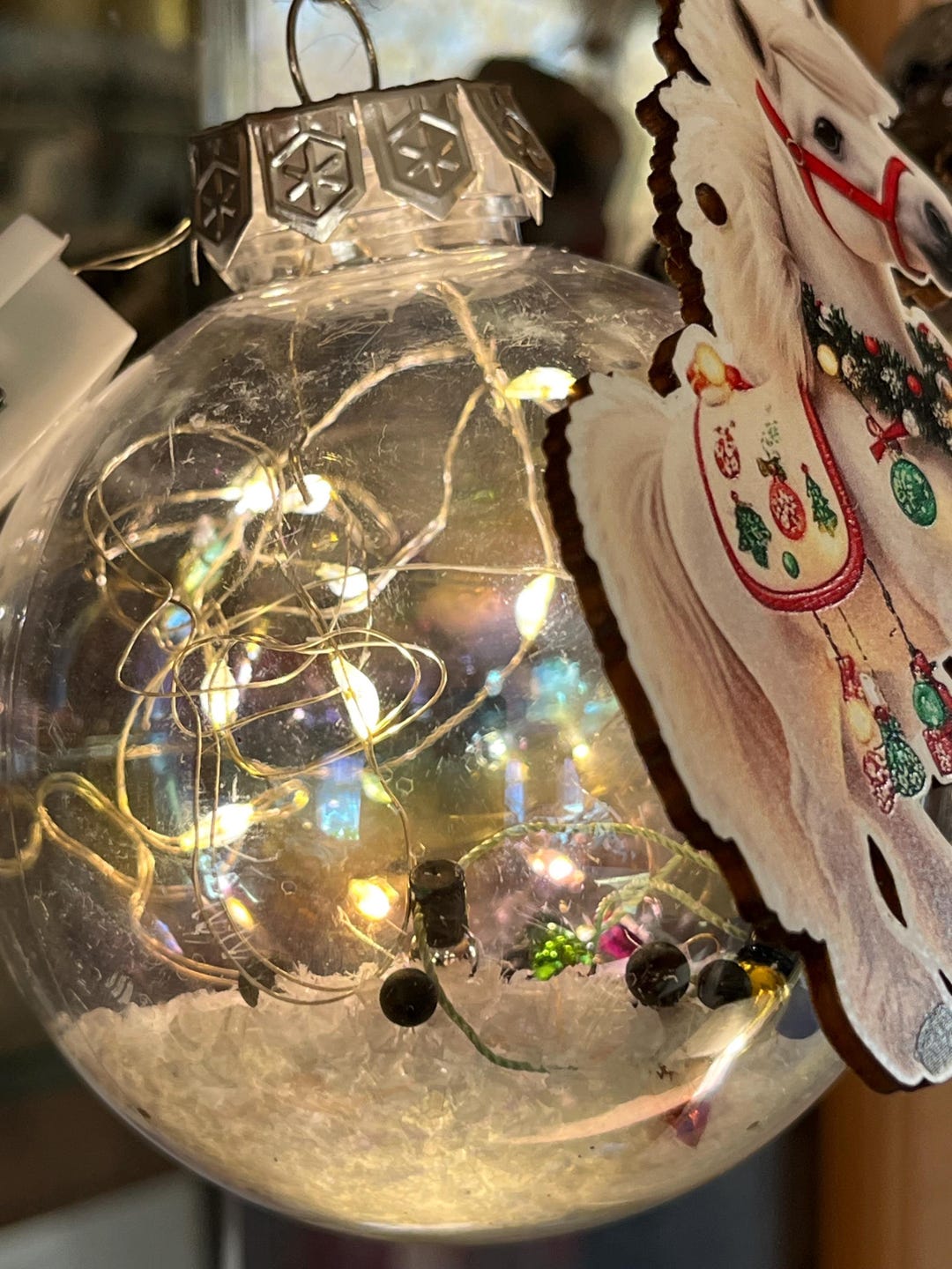 Christmas Horse My Little Pony Bauble - Led Lights and Snow Flakes ...