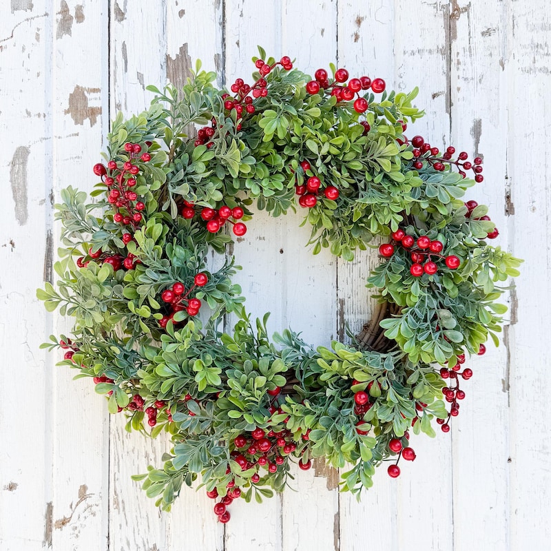 Red Berries Wreath - Etsy