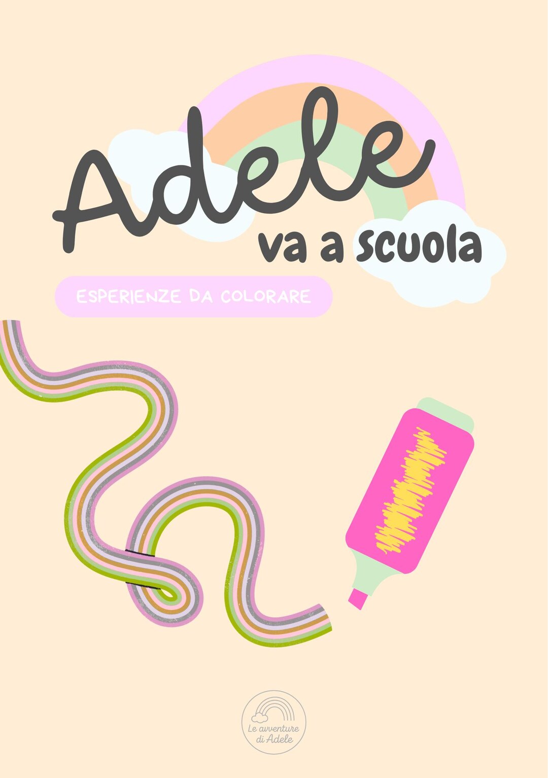 Coloring Books - Adele Goes to School - Etsy