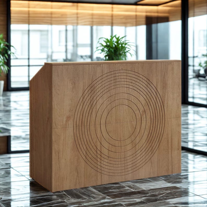 Modern Reception Desk With Counter: Salon Retail Checkout, 47" - Etsy