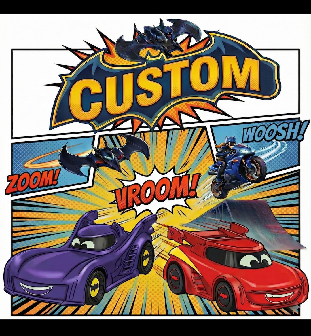 Batwheels Custom Shirt • Kids Racing Tee • Personalized Batwheels ...