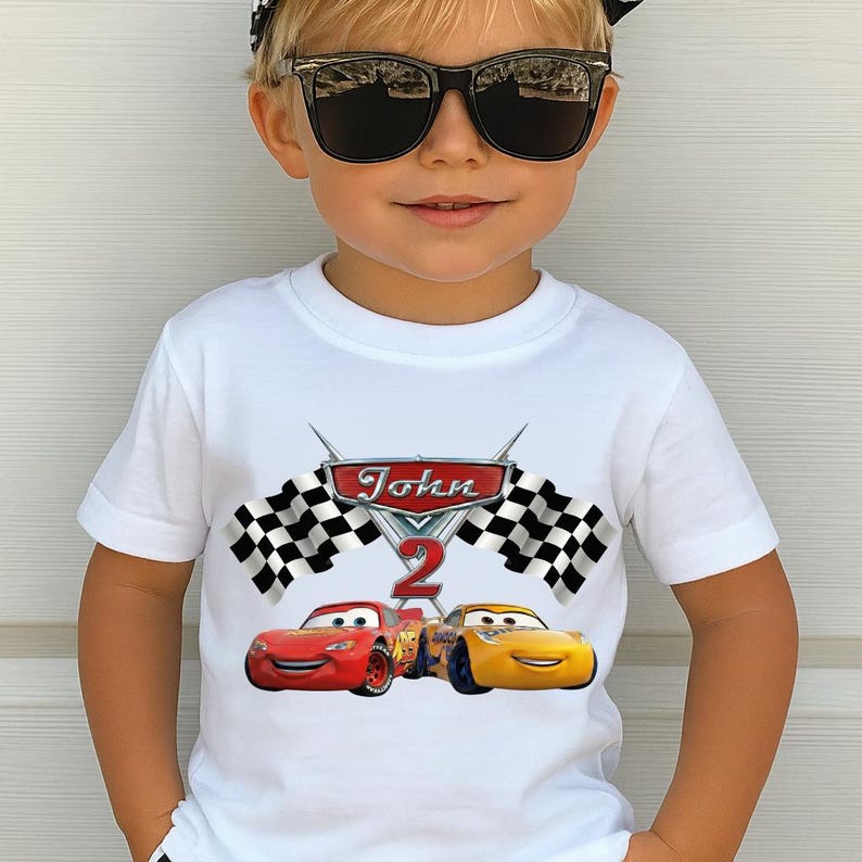 Disney Cars Mcqueen Dinoco – Custom Name & Age PNG - Etsy