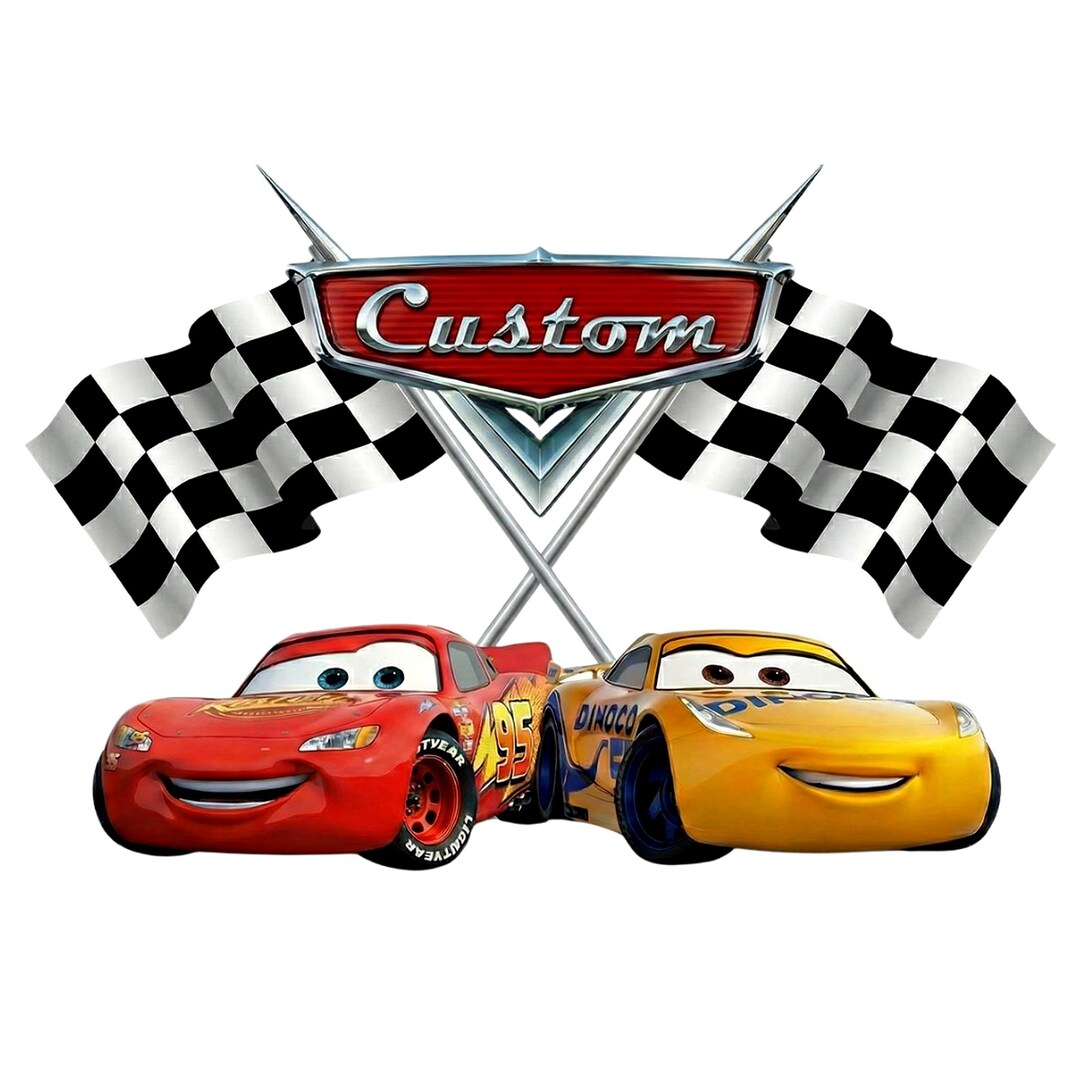 Disney Cars Mcqueen Dinoco – Custom Name PNG - Etsy
