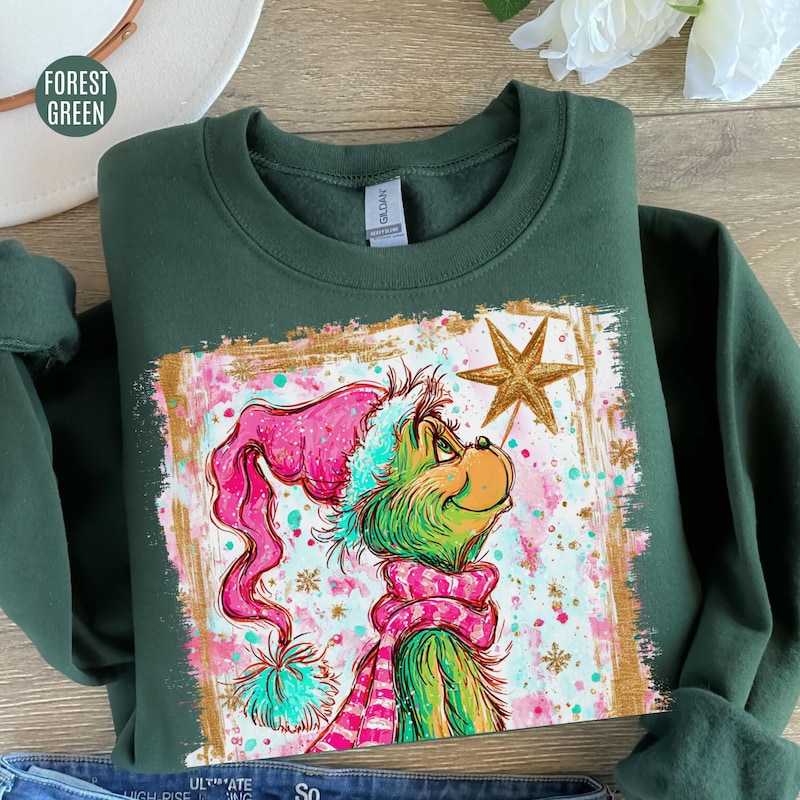 Preppy Grinch - Etsy