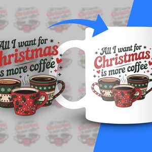 Christmas Coffee PNG, Holiday Coffee Lover Gift (digital Download) - Etsy