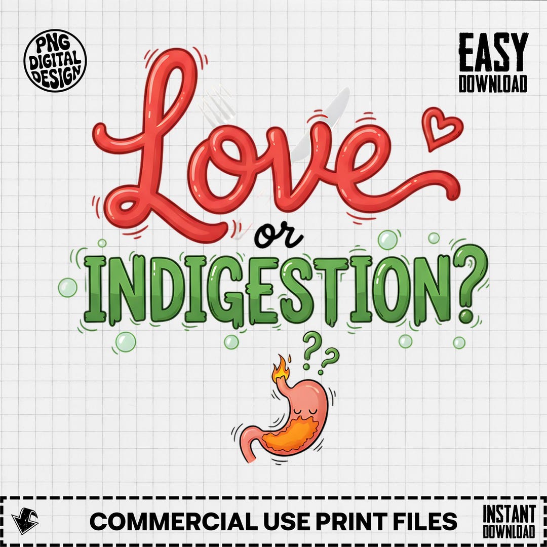 Funny Love Indigestion PNG, Stomach Ache Graphic, Food Poisoning ...