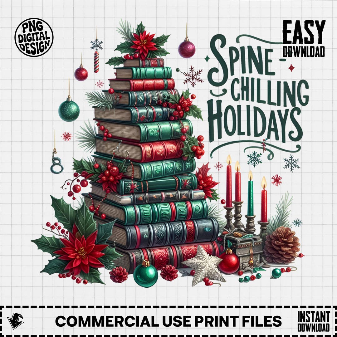 Spine Chilling Holidays PNG, Books Christmas Tree, Holiday Books ...