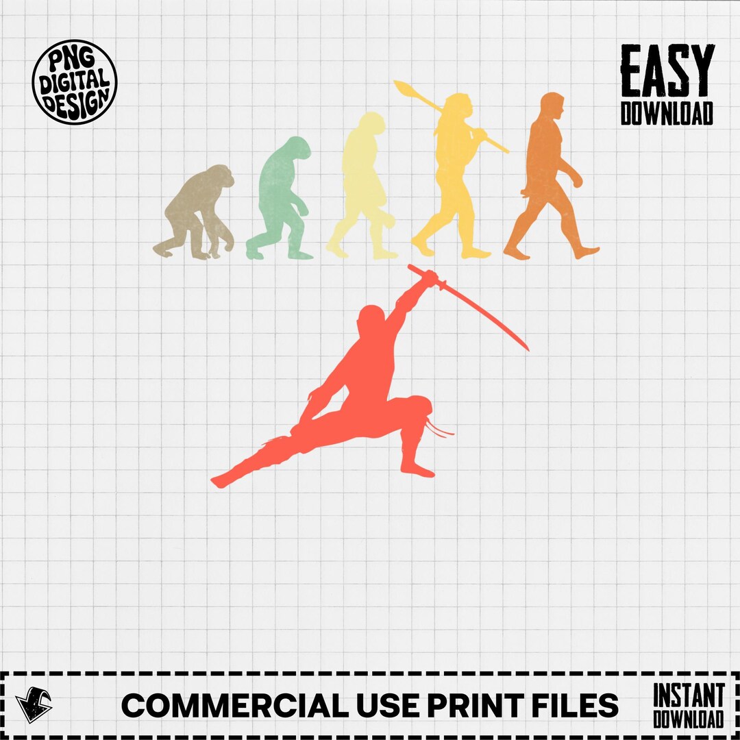 Evolution to Ninja PNG, Human Evolution, Ninja Silhouette, Ninja Art ...