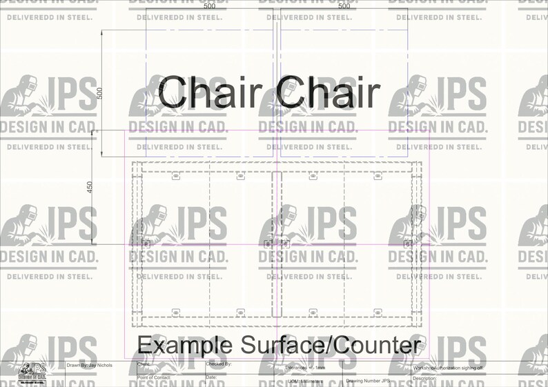 Small Rectangle Table Design PDF, Autocad Drawing - Etsy UK