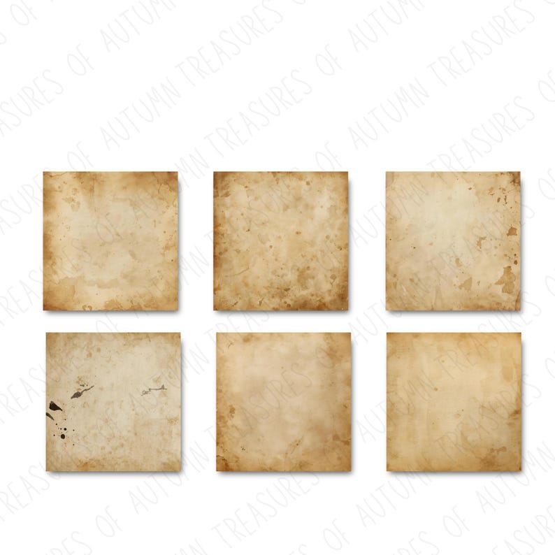 Medieval Parchment Paper Pack – Vintage Manuscript Backgrounds for Junk ...