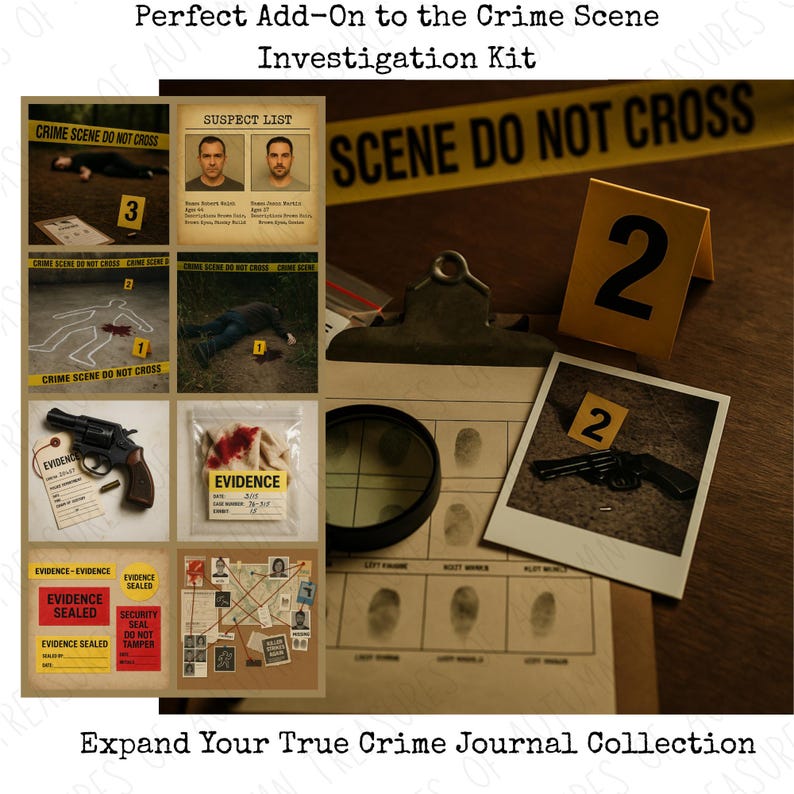 True Crime Homicide Roleplay Scrapbook Pages - Etsy