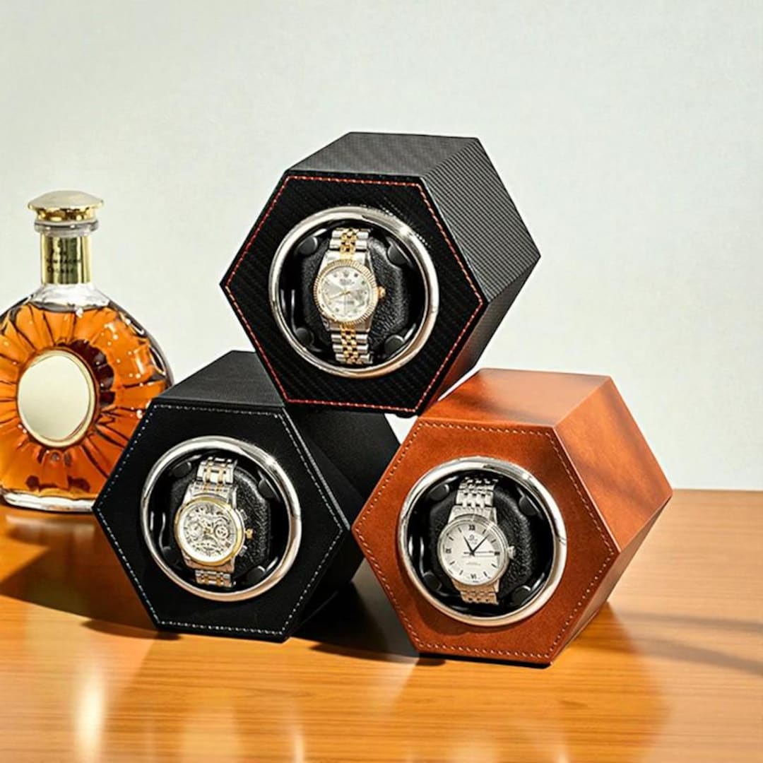 Luxury Watch Winder | Automatic Watch Winder Box | PU Leather Single ...