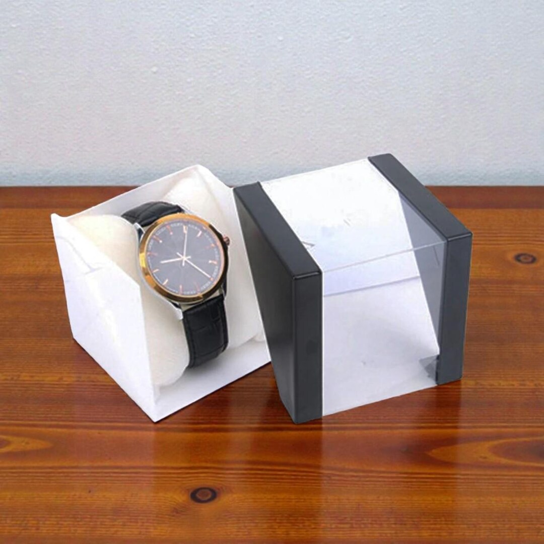 Minimalist Single Watch Display Cube | Clear Acrylic Presentation Box ...