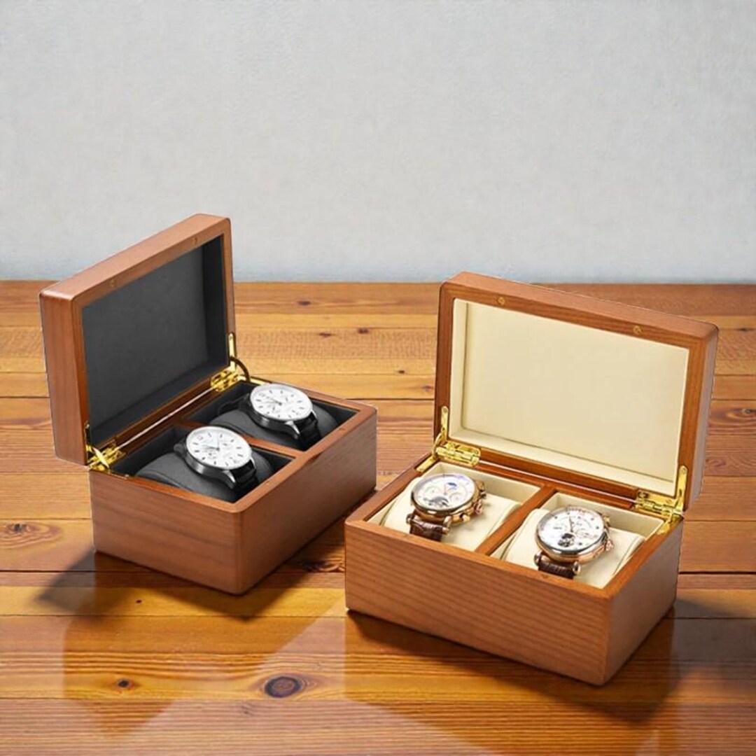 Luxury Single & Double Wooden Watch Box | Handcrafted Wood Watch ...