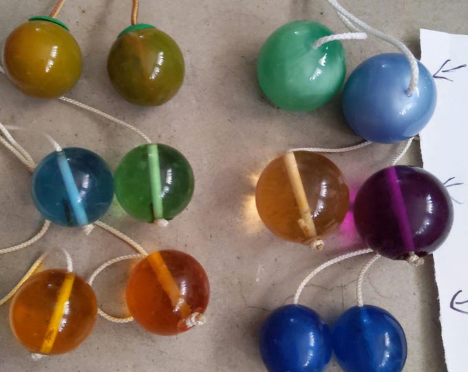 ORIGINAL Click Clacks Clackers Vintage Collectible 60s 70s Toy Klackers ...