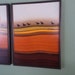 Joanne Scott 3 Panel Painting ORIGINAL 1977 Mid Century Modern Art ...