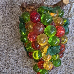 Big Lucite Grape Cluster Hanging Lamp Light 60's Mid Century MCM Swag ...