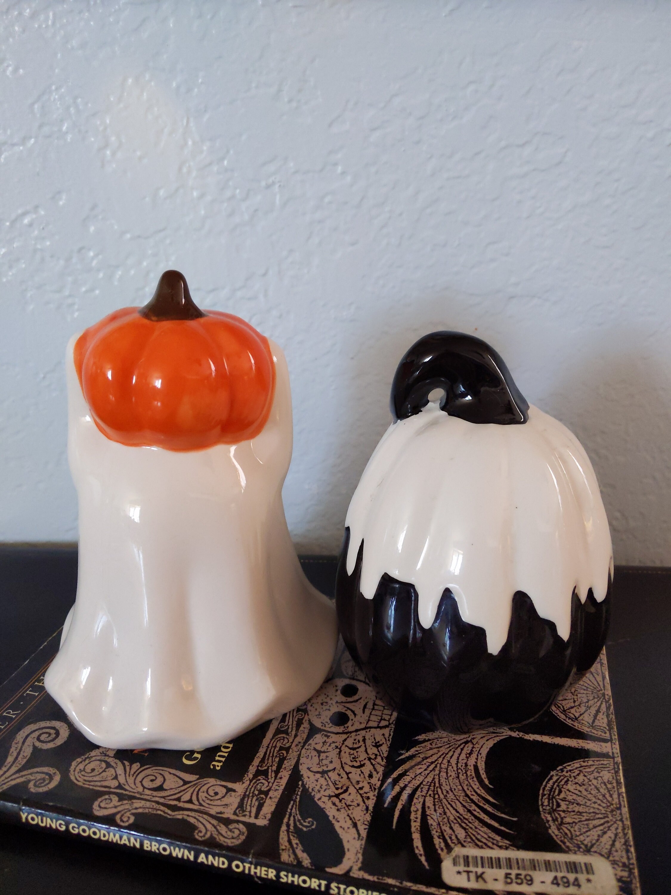 Darling Light up Halloween Figurines 6 Inch Ghost Ghoulish Pumpkin SET ...