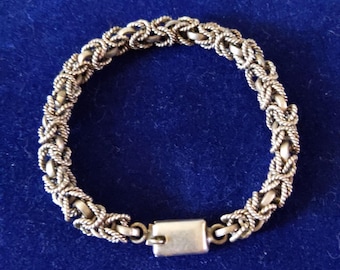 Vintage Taxco Mexico Sterling Silver Postmodern Panel Bracelet Sleek ...