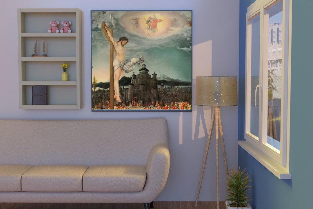 Jesus Christ Crucifixion Painting | Biblical Christian Renaissance Art ...