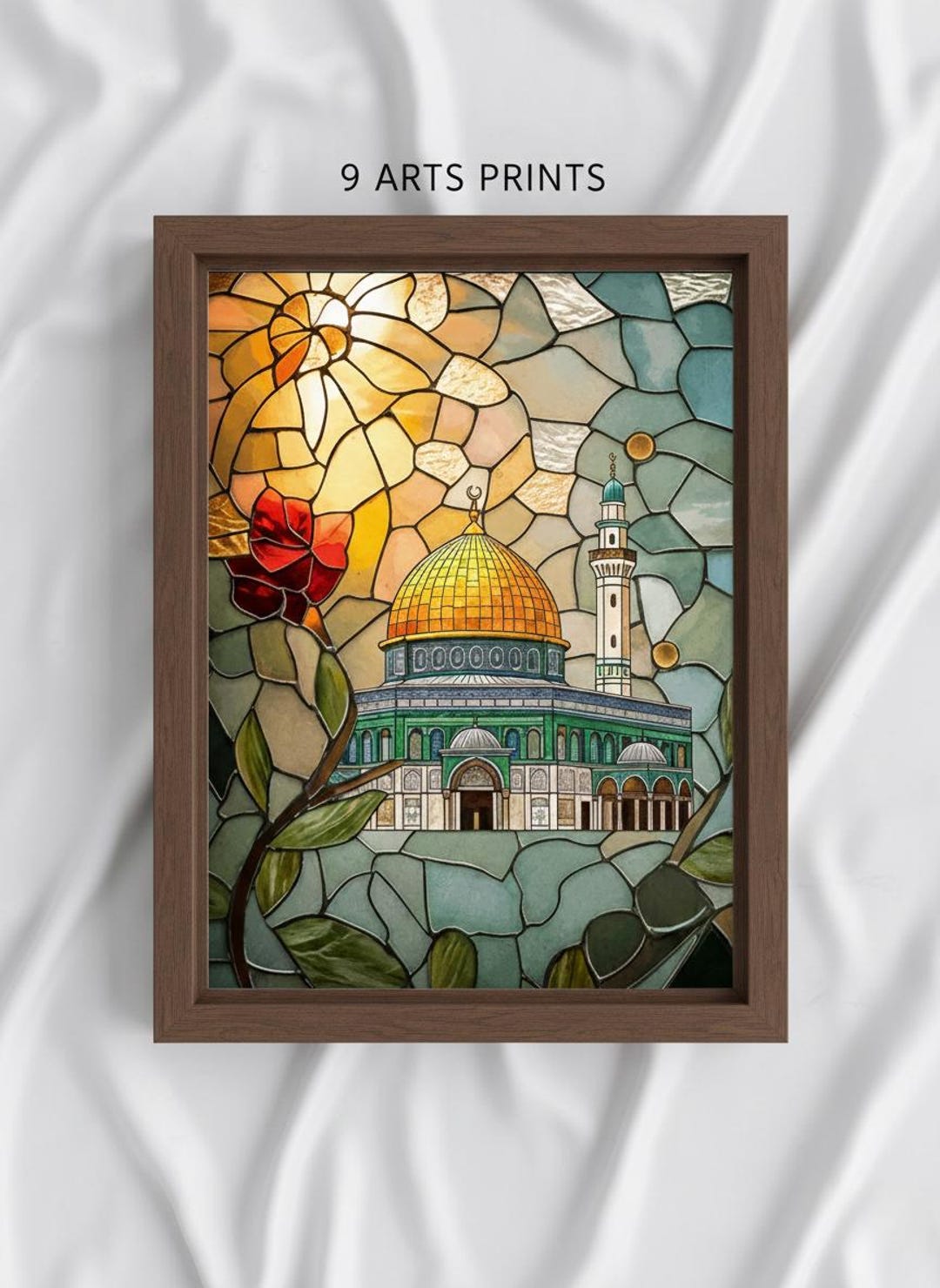 9 Islamic Stained Glass Art, Modern Islamic Decor, Ramadan Gifts ...