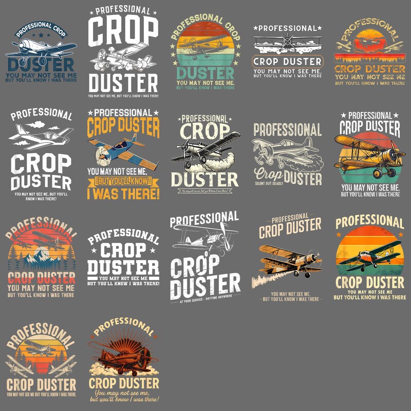 Professional Crop Dusters Svg - Etsy