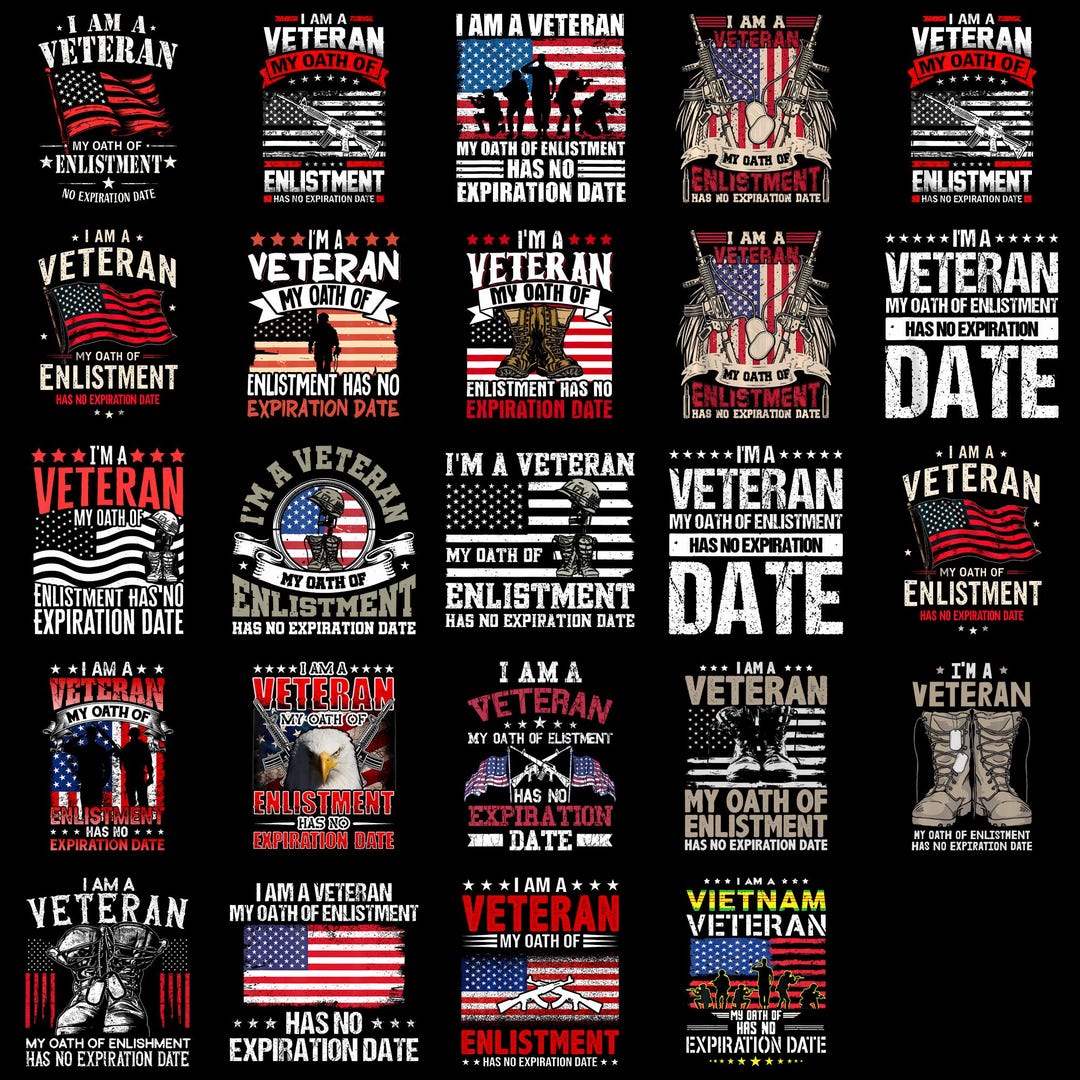 I Am a Veteran My Oath of Enlistment PNG, Patriotic Military Quote ...