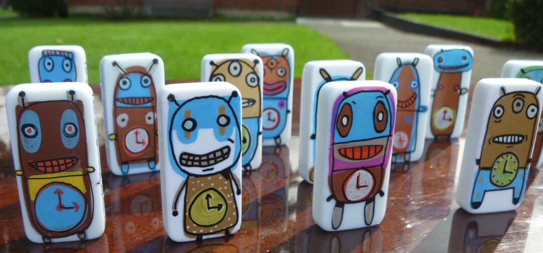Time Bot: Tiny Domino Robots That Stop Time. Art That Supports ...