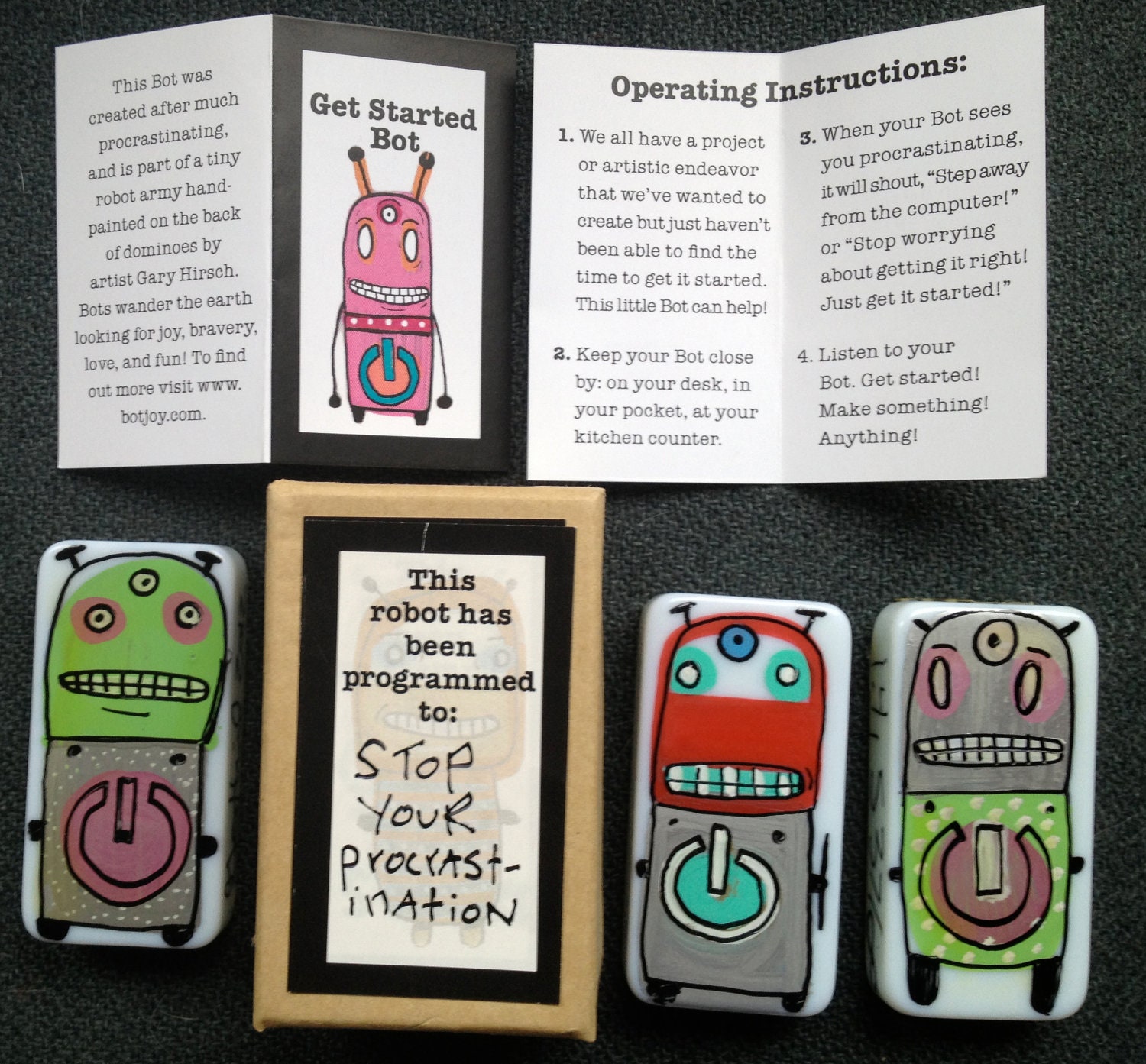 Get Started Bot: a Tiny Domino Robot That Kicks You in the Butt and ...