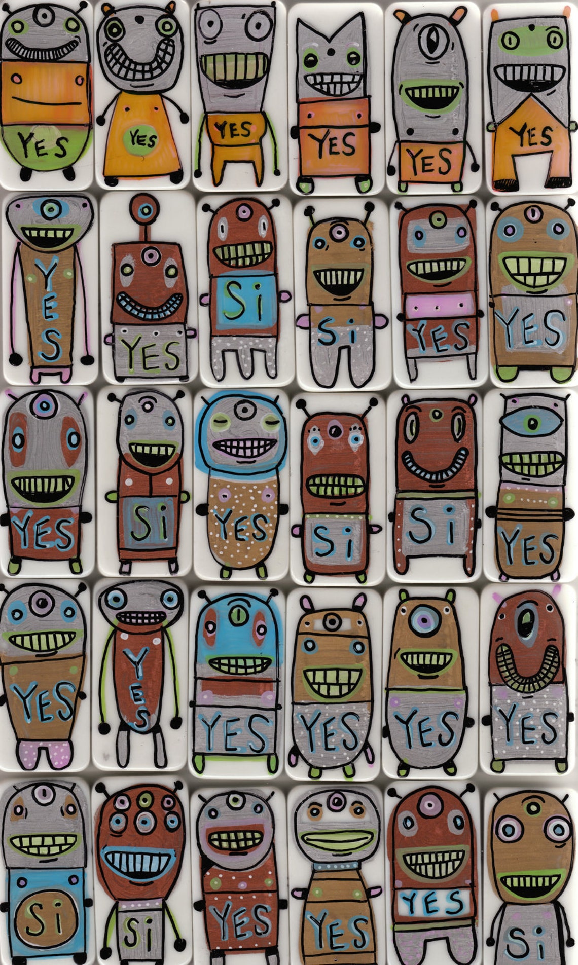 Yes Bot: a Tiny Domino Robot That Says Yes to Everything You Say. Art ...