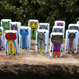 Love Bots: a Tiny Domino Robot That Loves You Unconditionally - Etsy