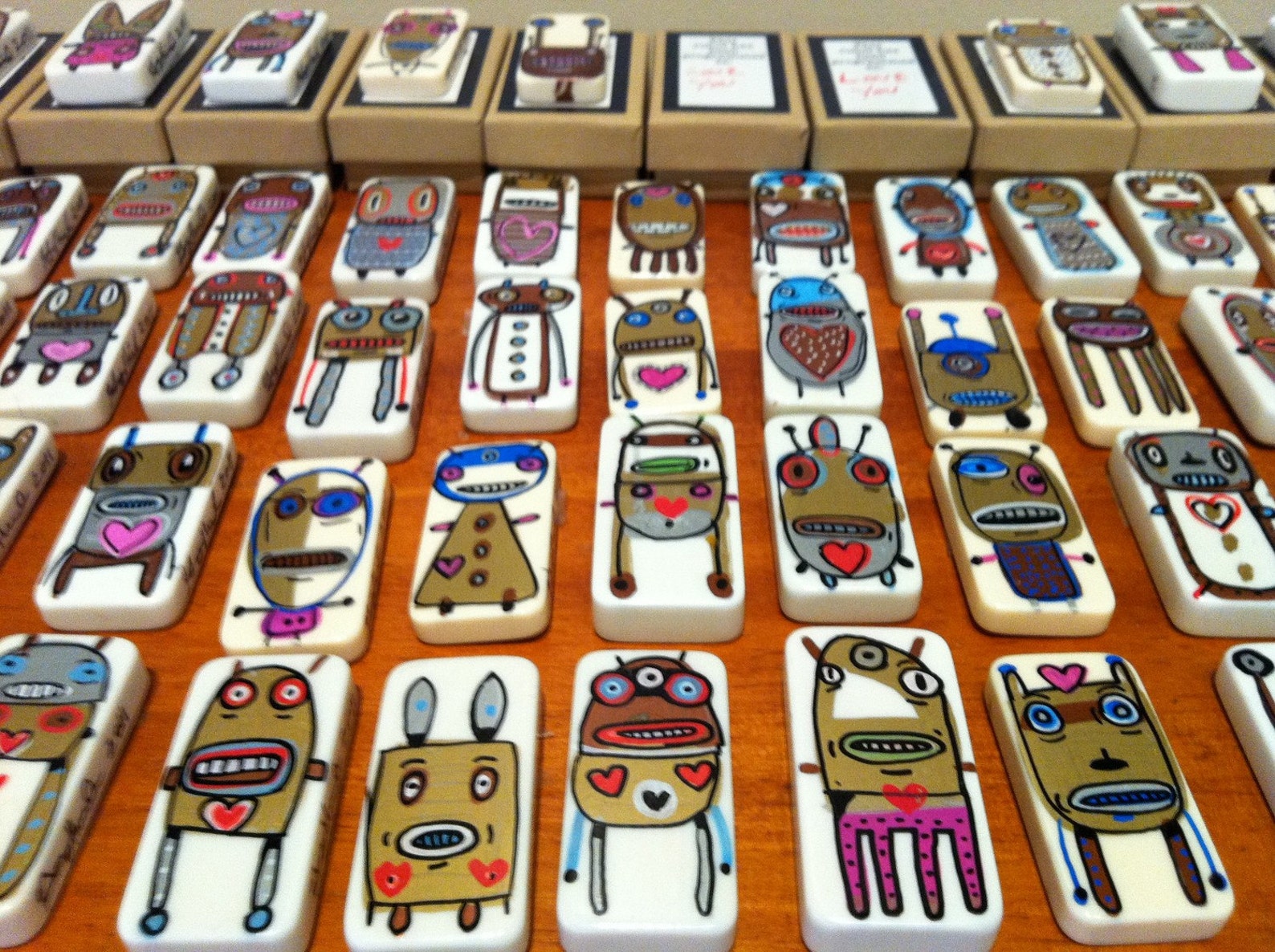 Love Bots: a Tiny Domino Robot That Loves You Unconditionally. Art That ...