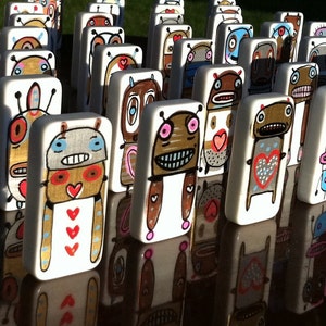 Love Bots: a Tiny Domino Robot That Loves You Unconditionally. Art That ...