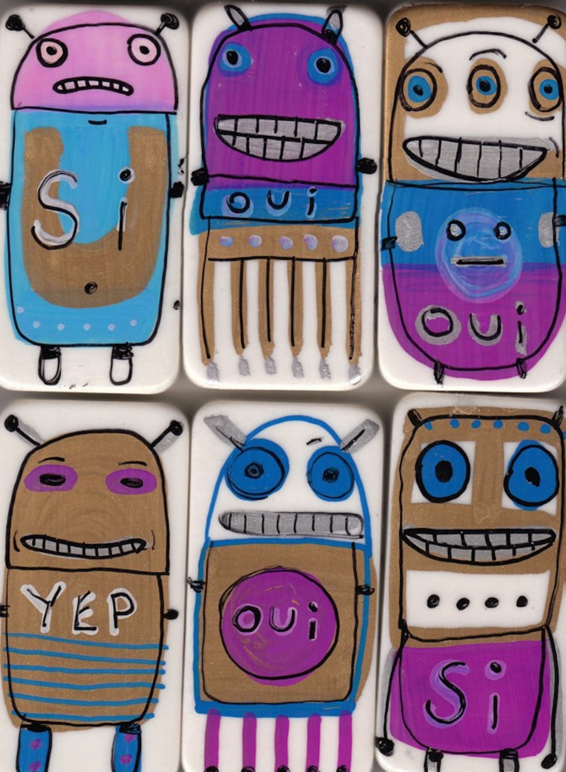 Yes Bot: a Tiny Domino Robot That Says Yes to Everything You Say. Art ...