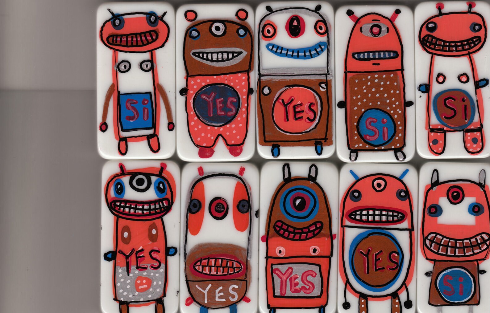 Yes Bot: a Tiny Domino Robot That Says Yes to Everything You Say. Art ...