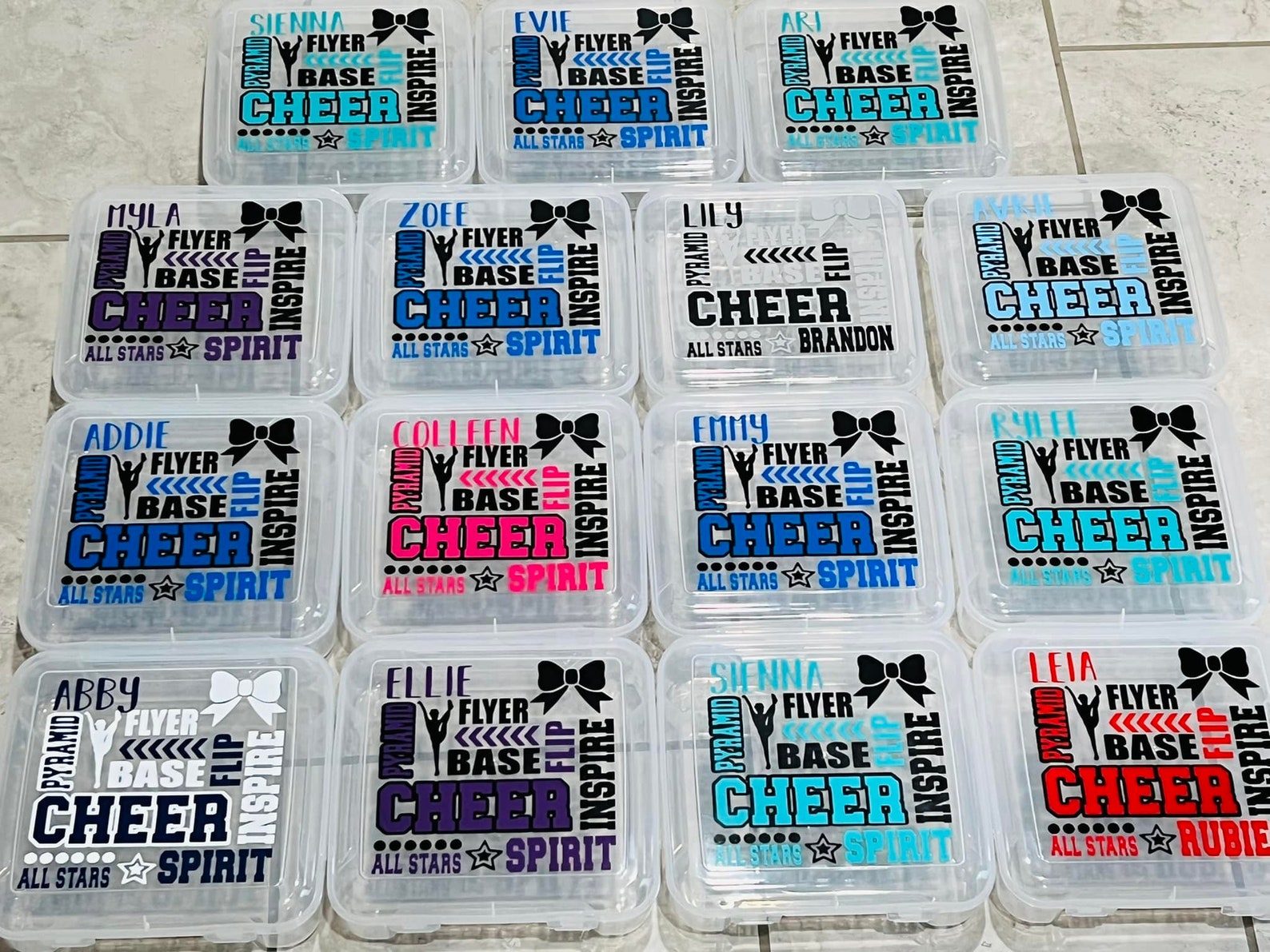 Cheer Bow Box Great for Keeping Cheer Bows Perfect Cheer Comps, Big ...