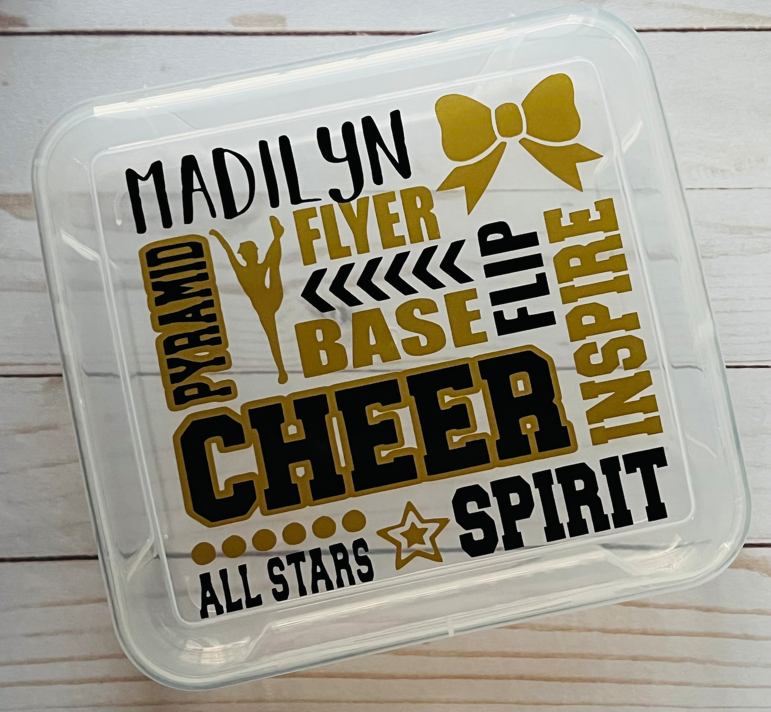 Cheer Bow Box Great for Keeping Cheer Bows Perfect Cheer Comps, Big ...