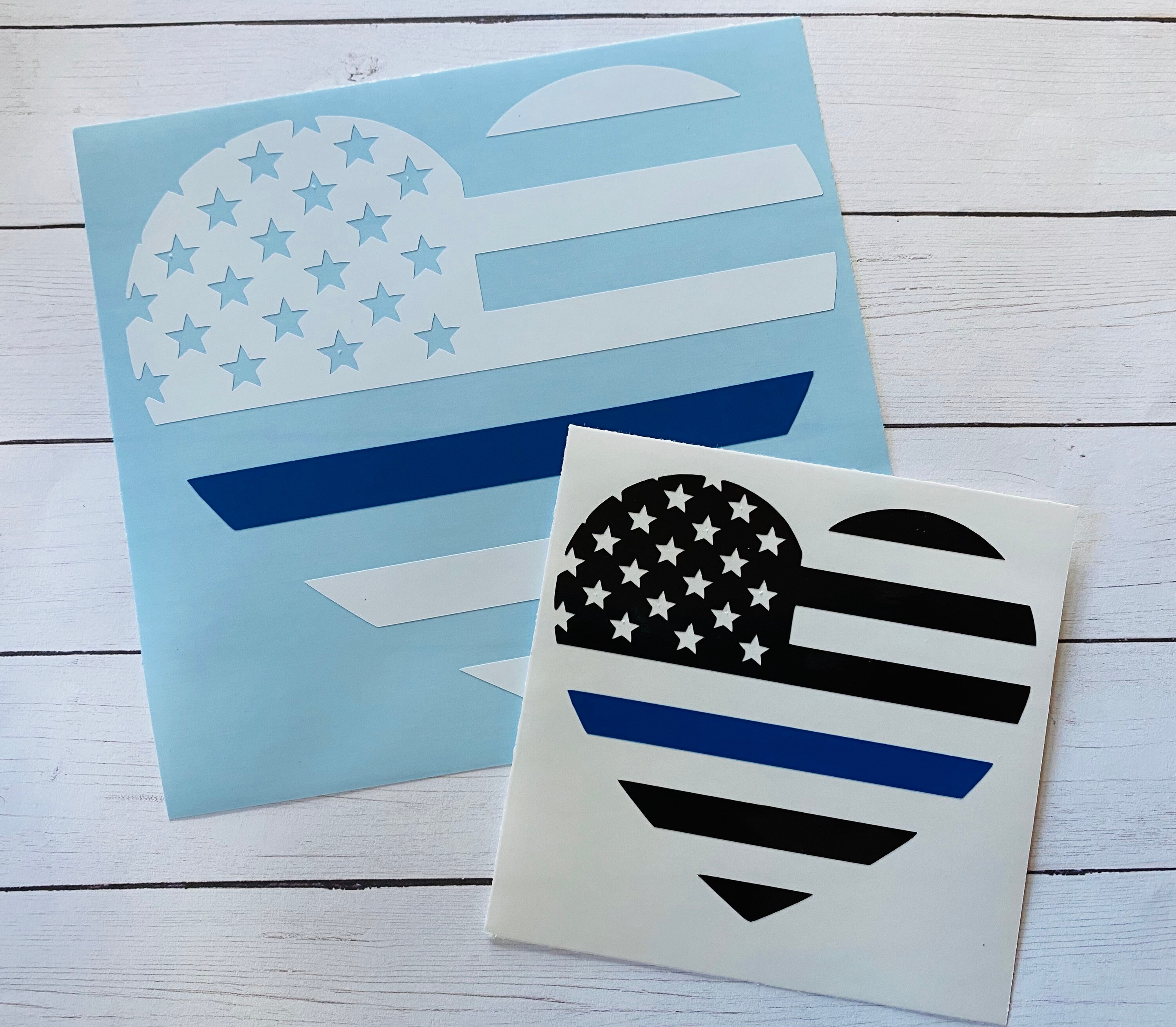 Police Flag Heart for Back the Blue, Blue Lives Matter, Police ...