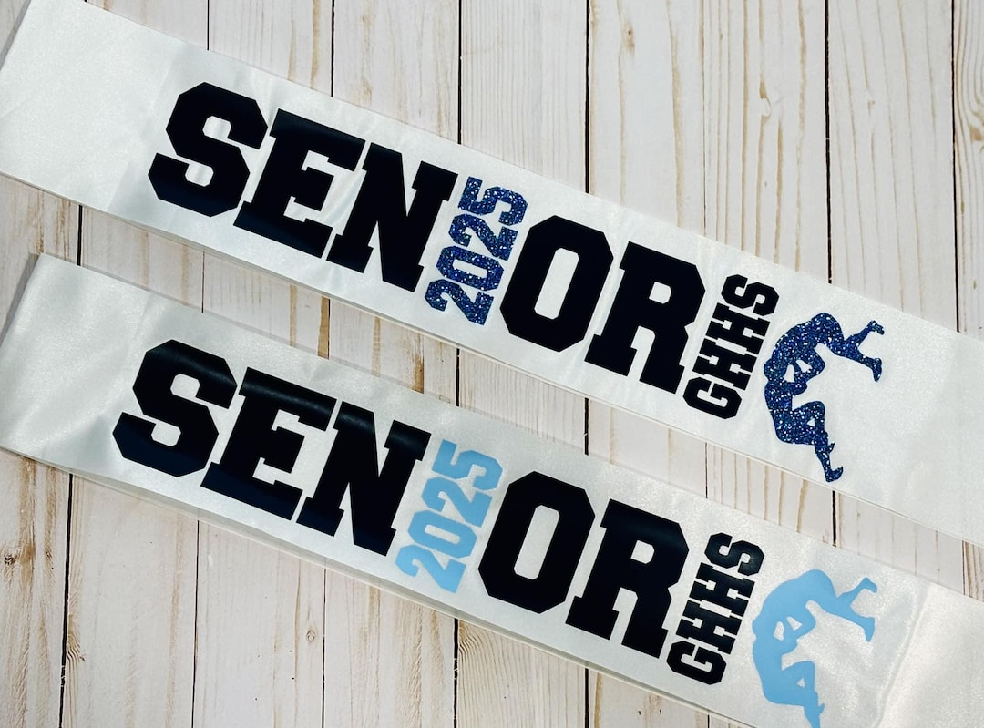 Senior Sash! Comes in White or Black - Personalized and Custom With ...
