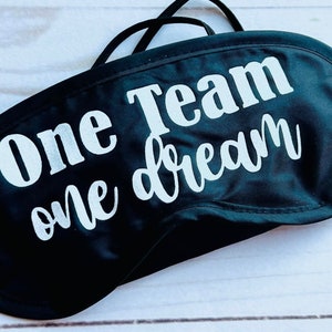One Team One Dream Sleep Eye Mask, Gymnastics Sleep Eye Mask, Dance ...