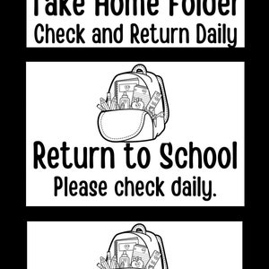 Awesome Take Home Folder Labels, Teacher Folder Labels, Student Label ...