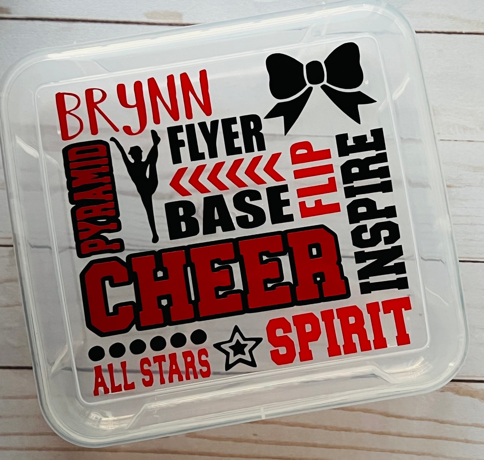 Cheer Bow Box Great for Keeping Cheer Bows Perfect Cheer Comps, Big ...