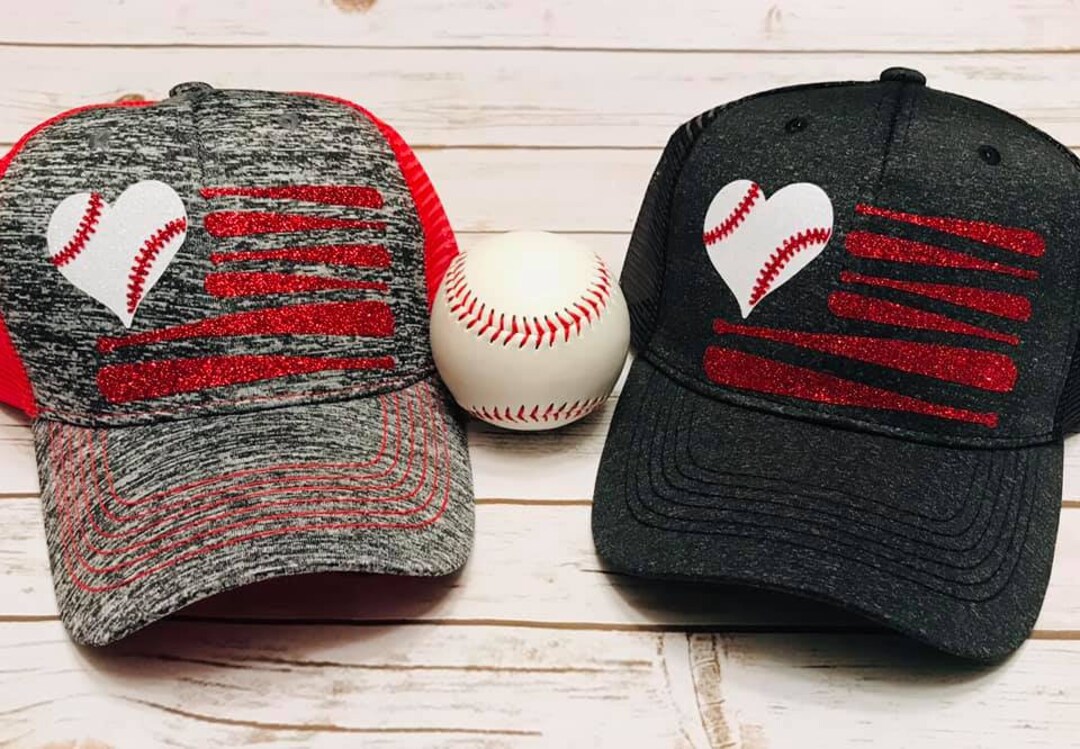 Flag Baseball or Softball Game Day Baseball Style Hat - Etsy