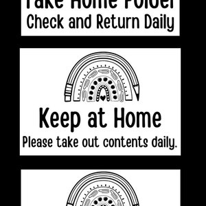 Awesome Take Home Folder Labels, Teacher Folder Labels, Student Label ...