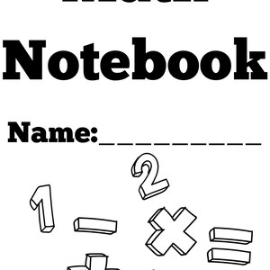 Classroom Notebook Thermal Labels: Science, Math, Writing (4x6") - Etsy