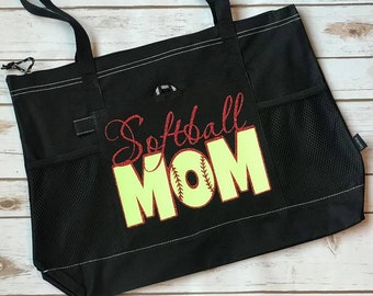 Softball Mom Tote Bag for Baseball Moms Softball Moms - Etsy