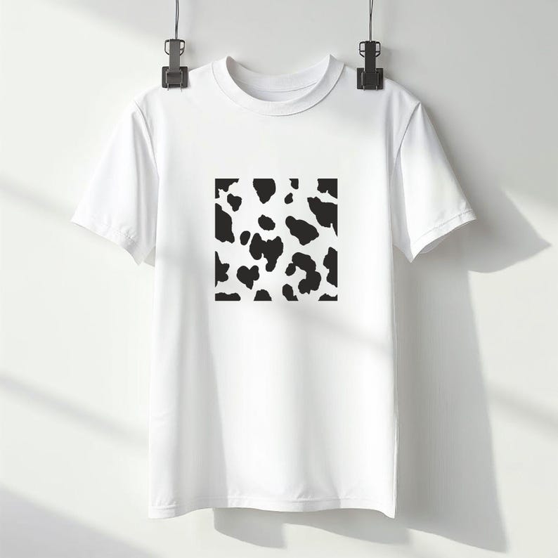Cow Print Pattern, Animal Spots (svg, Png, Eps, Ai) (instant Download ...